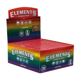 ELEMENTS SLIM RAINBOW PACK BOX/50 | Jumbopap.com