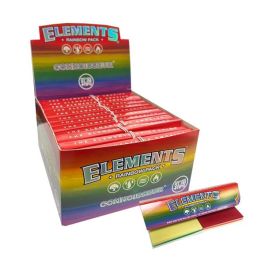 ELEMENTS RAINBOW CONNOISSEUR SLIM + TIPS | Jumbopap.com